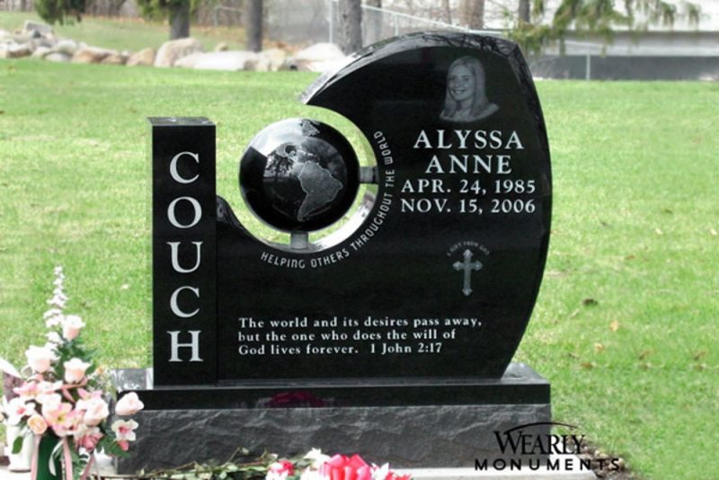 Custom Upright Monuments - Rose Lawn Monuments